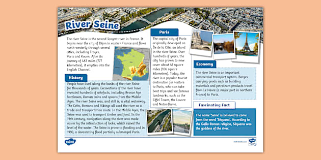 River Seine Fact File | Facts about the River Seine | Twinkl