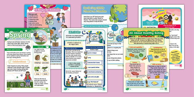 KS1 April Reading Comprehension Activity Pack (teacher made)