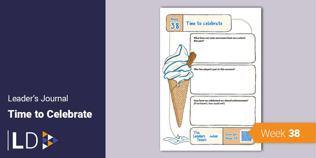 Leader's Journal: Time to Celebrate - leaders (Week 38)