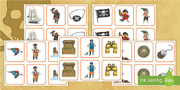 Pirate playing cards | All ages (Lehrer gemacht) - Twinkl