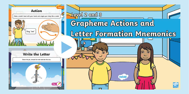 Letter formation PowerPoint Level 2 and 3 Twinkl Phonics