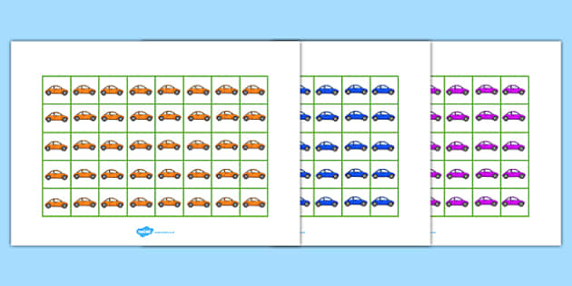 Car Color Pictograms (Teacher-Made) - Twinkl