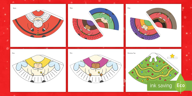 Christmas Cone People Craft Pack (teacher made) - Twinkl