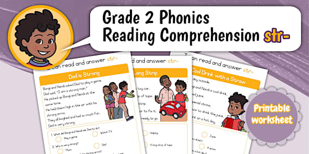 Gr 2 Phonics T2 - str- Reading Comprehension (CAPS Aligned)