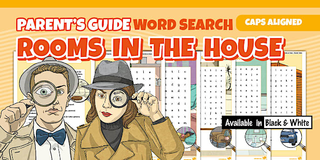 Rooms in the House – Word Searches