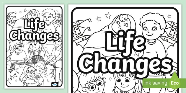 Life Changes Yr 1 IU Colouring Page (teacher made) - Twinkl