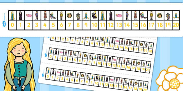 FREE! - Rapunzel Number Track 0-20 (teacher made) - Twinkl