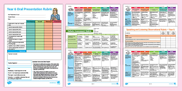 Year 6 Assessment Rubrics Pack - Twinkl