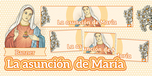 Pancarta: La asunción de María | Recursos Educativos Twinkl