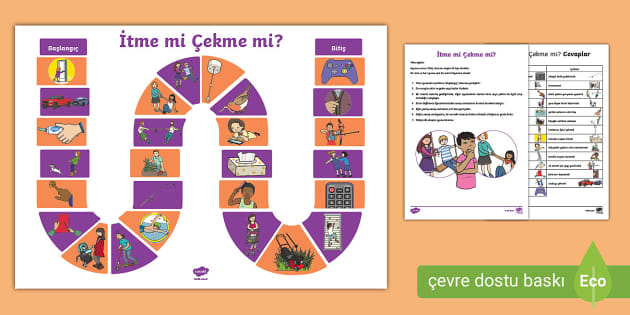 İtme Mi Çekme Mi Masa Oyunu Teacher Made Twinkl