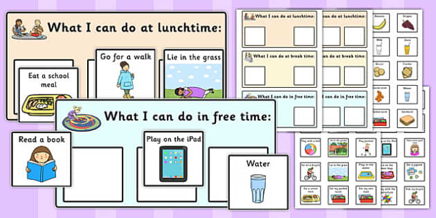 Lunchtime Breaktime and Free Time Support (teacher made)