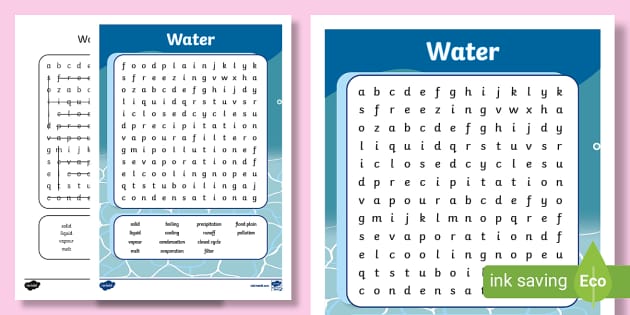 Water Word Search | KS2 Primary Resources | Twinkl - Twinkl