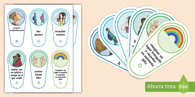Estrategias de regulación emocional - tarjetas - Twinkl