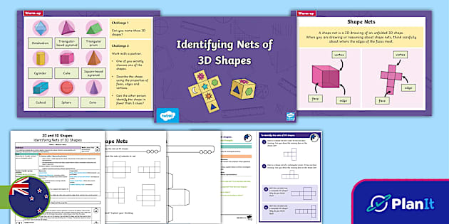 Phase 2 Space: (Identifying Nets of 3D Shapes) Lesson 6 | NZ