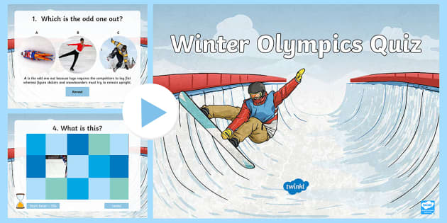KS2 Winter Olympics Quiz PowerPoint