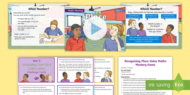 Year 3 Recognising Place Value Maths Mastery Bumper Pack Year 3 Recognising Place Value Maths Mastery Bumper Pack
