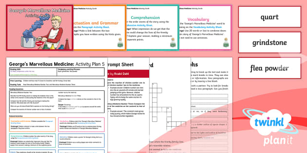 George’s Marvellous Medicine Guided Reading 5 Y3 to Support Teaching On