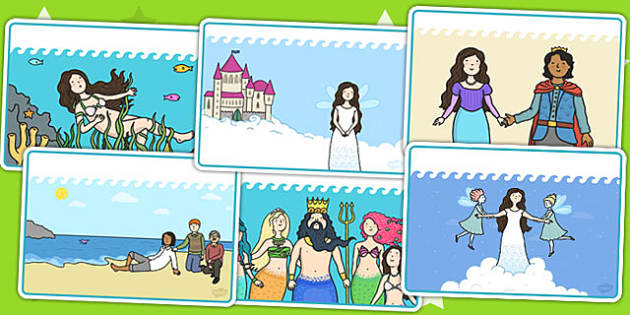 The Little Mermaid Story Sequencing Cards (teacher made)