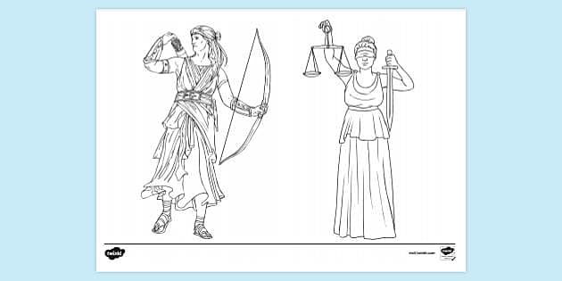 Goddesses Colouring Page | Colouring Sheets - Twinkl