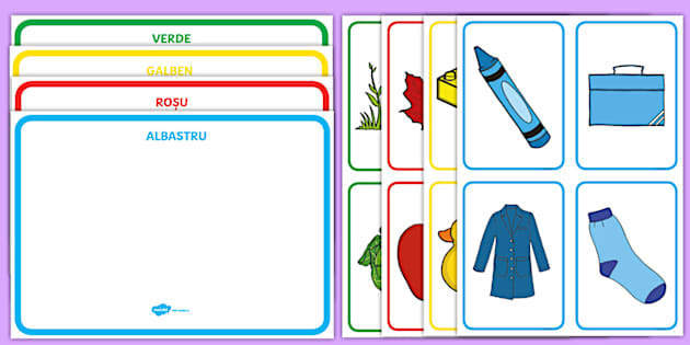 Culori – Activitate de sortare (Teacher-Made) - Twinkl