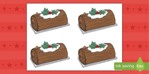 Editable Christmas Yule Logs - Twinkl