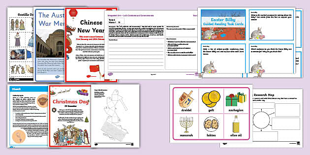 Weeks 5-6 Integrated Unit: Let’s Celebrate and Commemorate