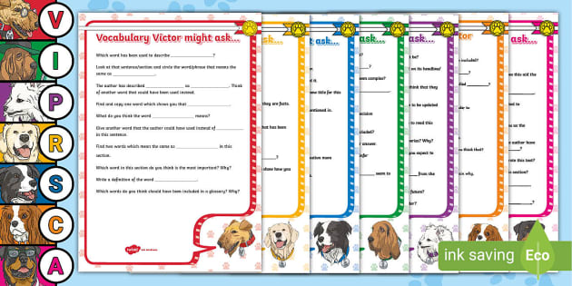 KS2 Non-Fiction Focused Reading Skills Question Word Mats
