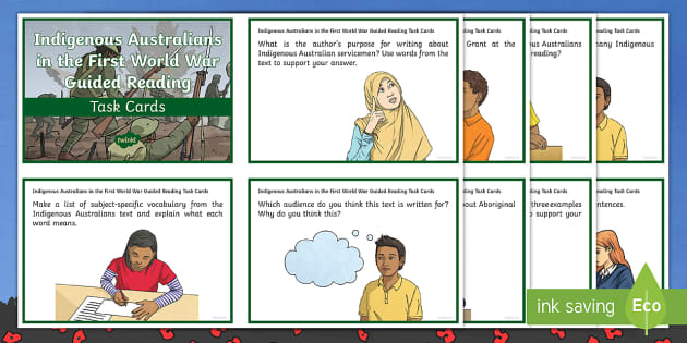 Anzac Day Guided Reading Challenge Cards (teacher made)