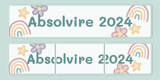 Absolvire – Banner (teacher made) - Twinkl