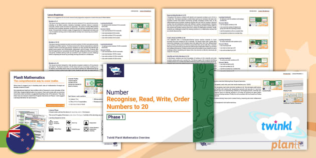 Phase 1 Recognise, Read, Write, Order to 20: Overview