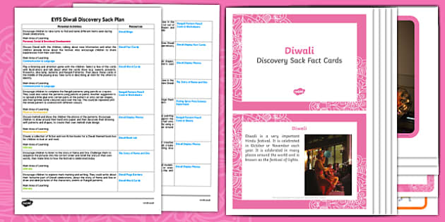 EYFS Discovery Sacks Festivals Diwali (teacher made)