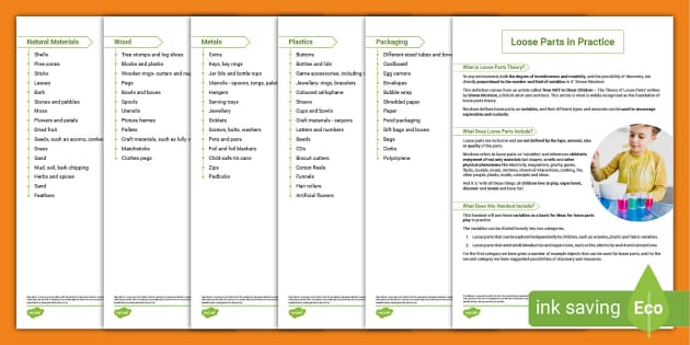 Loose Parts in Practice | Loose Parts | CPD | Twinkl
