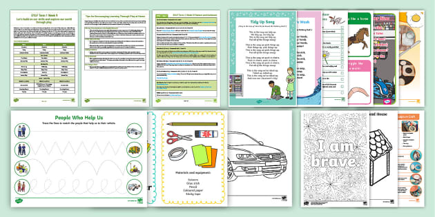 FREE! - EYLF Term 1 Week 9 Remote Home Learning Pack