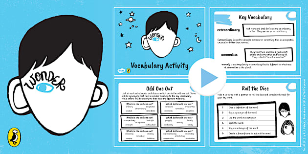 Wonder: Vocabulary Activity