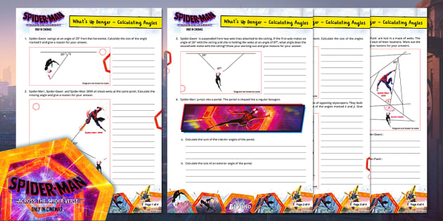 FREE! - 👉 Spider-Man™: Calculating Angles - Twinkl