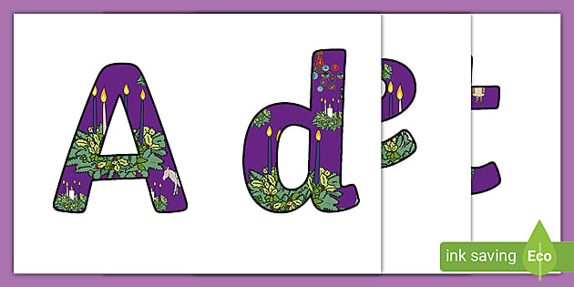 Advent Display Lettering (teacher made)