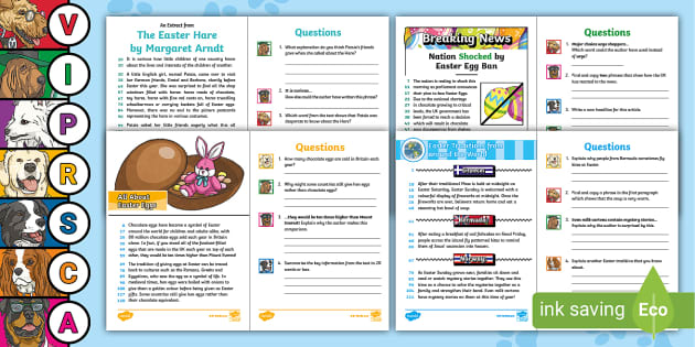 UKS2 60-Second Reads: Easter Activity Pack - Twinkl