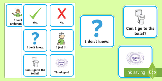 Selective Mutism Communication Cards - Primary Resources