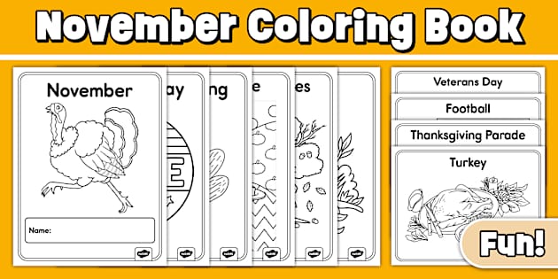 November Coloring Book | Coloring Pages