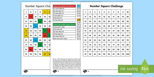 100 Square Addition and Subtraction Activities - Twinkl