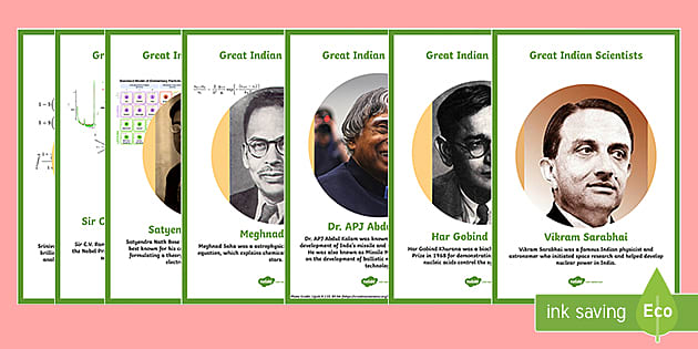 Indian Scientists (teacher made)