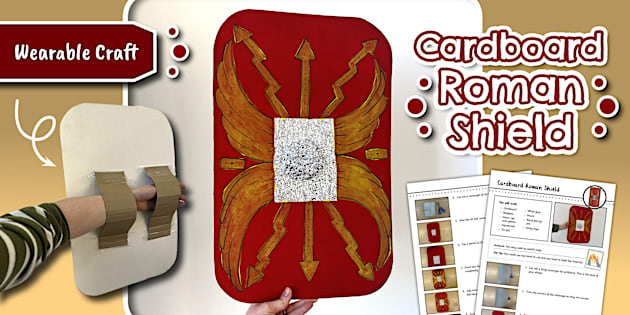 Cardboard Roman Shield Craft