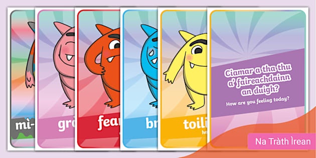 The Feelings Monsters - Bilingual Posters (teacher made)