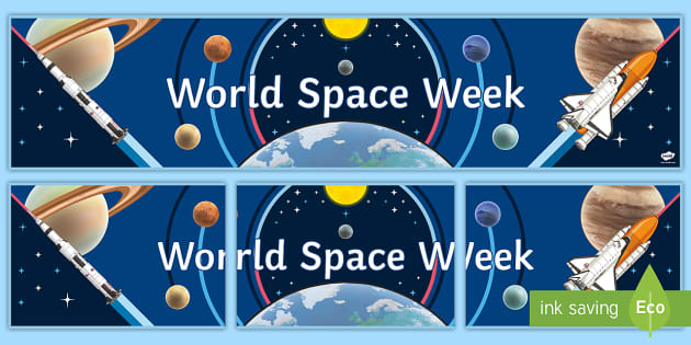 World Space Week Display Banner - diaplay, banner, space, planets, space