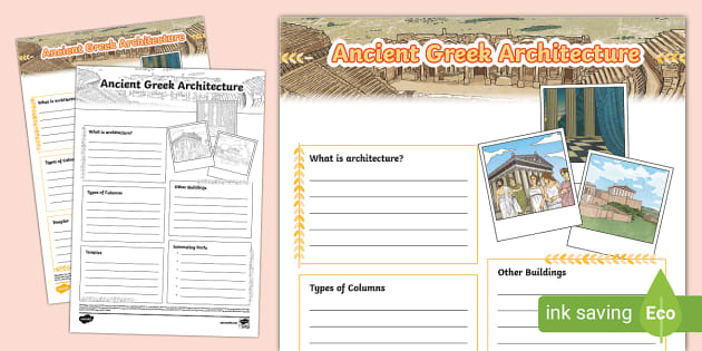 * NEW * Ancient Greek Architecture Fact File Template
