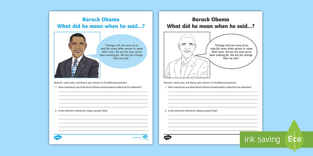 Barack Obama Quote Research And Discussion | Twinkl - Twinkl