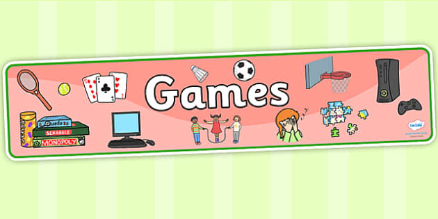 FREE! - 👉 Games Display Banner (teacher made)