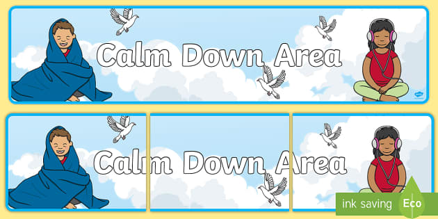 👉 Calm Down Area Display Banner (teacher made)