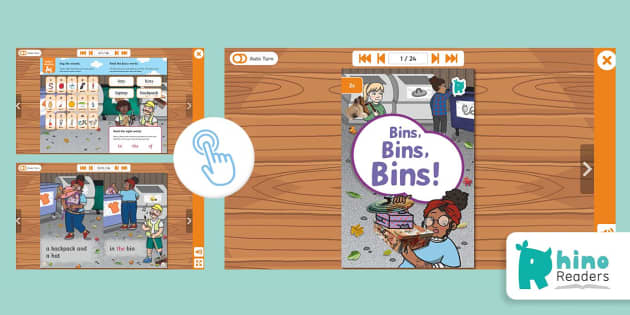 Level 2c Decodable Readers: Bins, Bins, Bins! (teacher made)