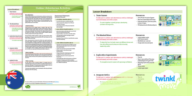 FREE! - Move PE Year 4 OAA Unit Overview - Twinkl FREE! - Move PE Year 4 OAA Unit Overview - Twinkl